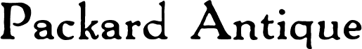 Packard Antique Regular font