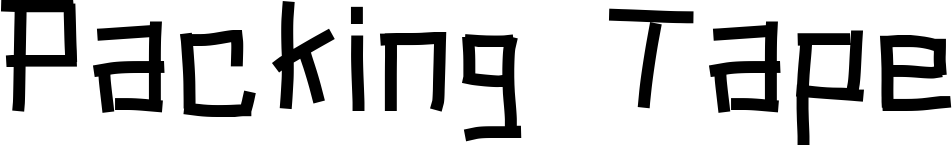 packing tape font | Fonts2u.com