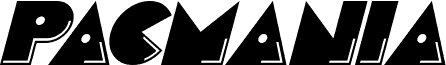 Pacmania font