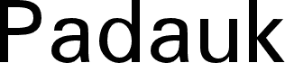 Padauk Bold font | Fonts2u.com