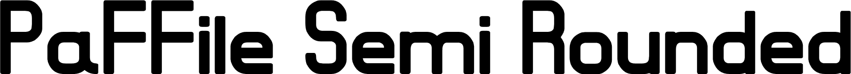 PaFFile Semi Rounded font | Fonts2u.com