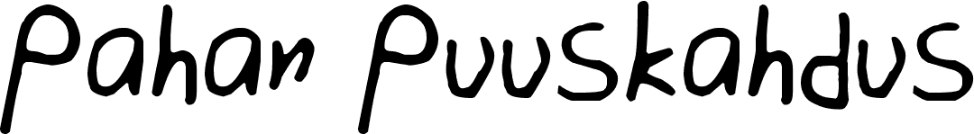 Pahan Puuskahdus font