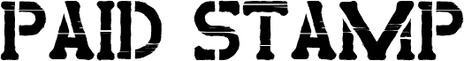 Paid Stamp Demo Display font | Fonts2u.com