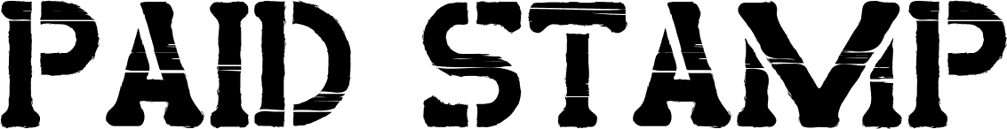 Paid Stamp Demo font