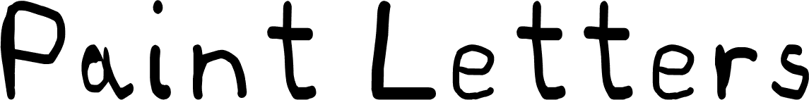 Paint Letters (Light) font