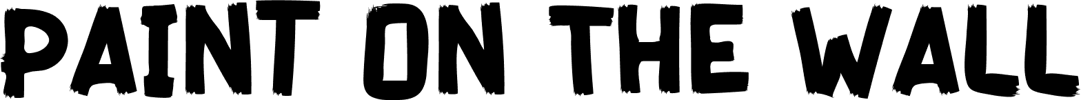 Paint On The Wall font | Fonts2u.com