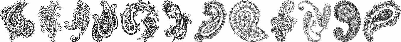 Paisley II font