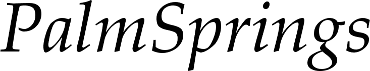 PalmSprings Italic font | Fonts2u.com