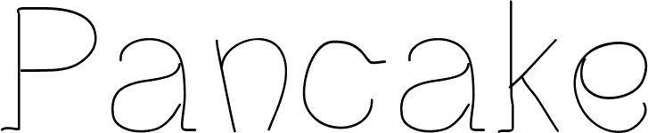 Pancake font | Fonts2u.com