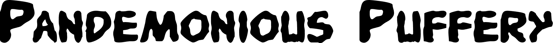 Pandemonious Puffery font | Fonts2u.com
