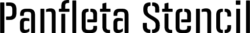 Panfleta Stencil Extra Bold font