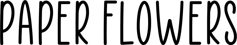 Paper Flowers font | Fonts2u.com
