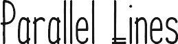 Parallel Lines font | Fonts2u.com