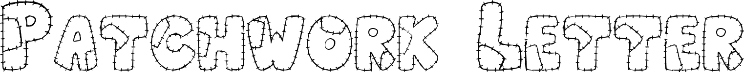 Patchwork Letter fonte | Fonts2u.com