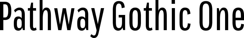 Pathway Gothic One Regular font | Fonts2u.com