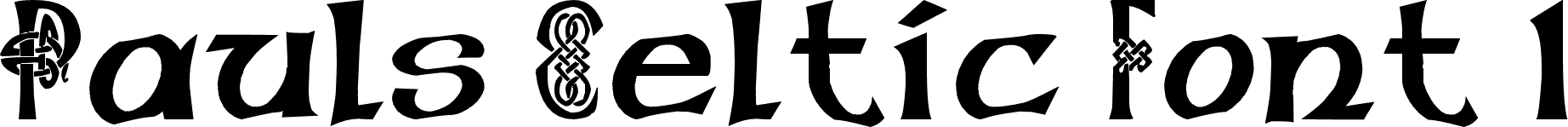 Pauls Celtic Font 1 font | Fonts2u.com