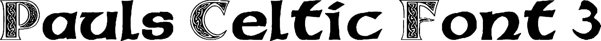 Pauls Celtic Font 3 font | Fonts2u.com