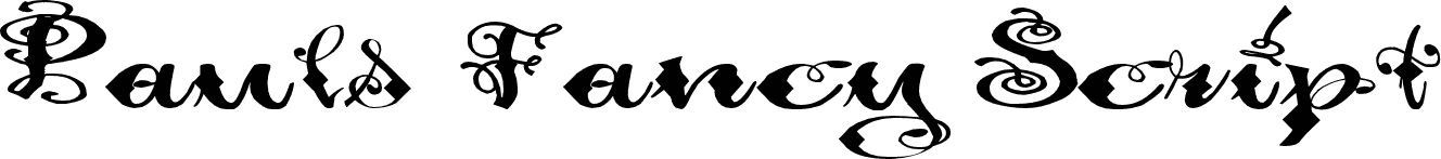 Pauls Fancy Script font
