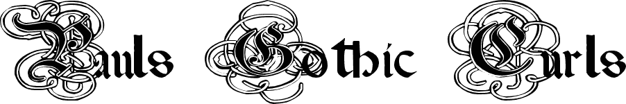 Pauls Gothic Curls font | Fonts2u.com