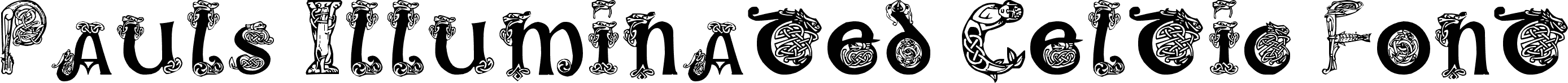 Pauls Illuminated Celtic Font font