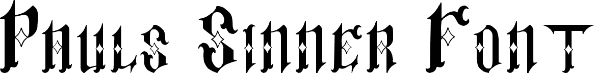 Pauls Sinner Font font | Fonts2u.com