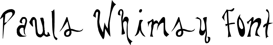 Pauls Whimsy Font font | Fonts2u.com
