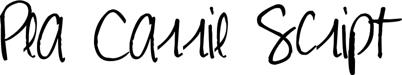 Pea Carrie Script font | Fonts2u.com