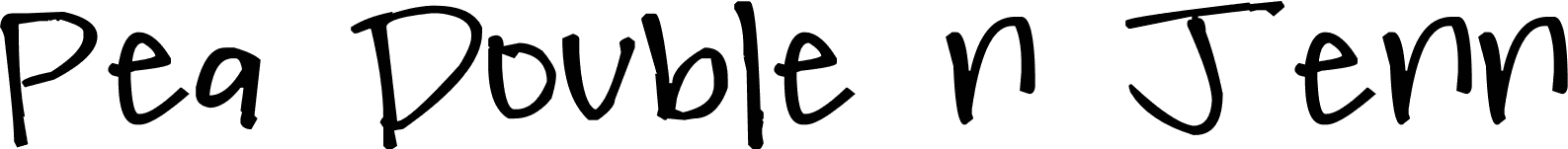 Pea Double n Jenn font | Fonts2u.com