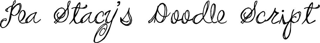 Pea Stacy's Doodle Script font
