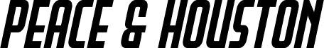 Peace & Houston Bold Italic font | Fonts2u.com