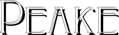 Peake-Shadow font | Fonts2u.com