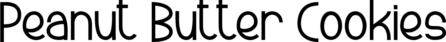 Peanut Butter Cookies font | Fonts2u.com