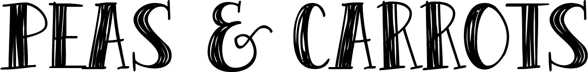 Peas & Carrots font