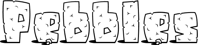Pebbles font