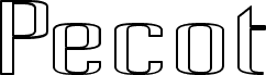 Pecot font | Fonts2u.com