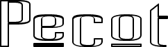 Pecot font | Fonts2u.com