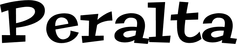 Peralta font