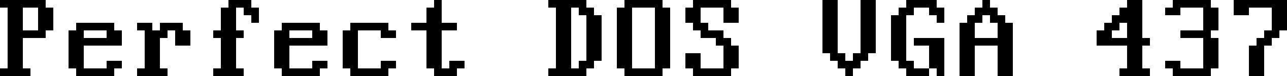 Perfect DOS VGA 437 font