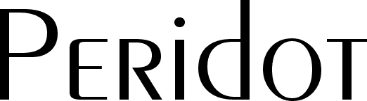 Peridot Regular font