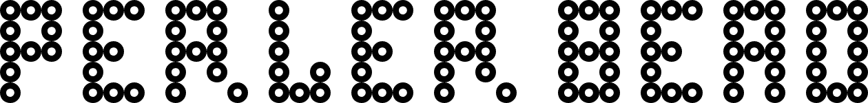 Perler Bead Regular font