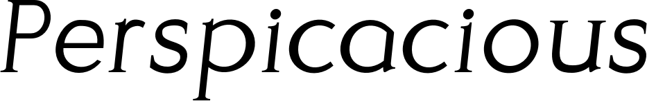 Perspicacious Italic Light font | Fonts2u.com