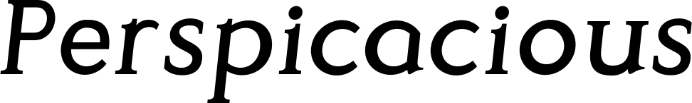 Perspicacious Italic Medium font | Fonts2u.com