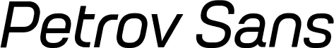 Petrov Sans Regular font
