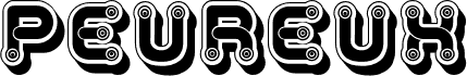 Peureux Hollow Extravagant Regular font