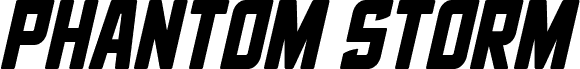 Phantom Storm Expanded font
