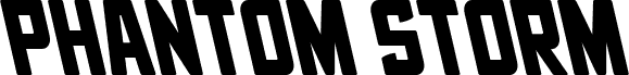 Phantom Storm Super-Leftalic font
