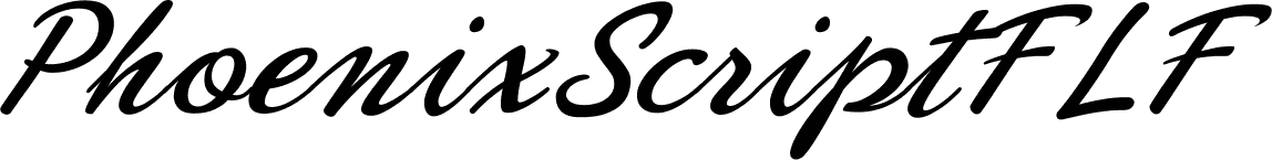 PhoenixScriptFLF font | Fonts2u.com