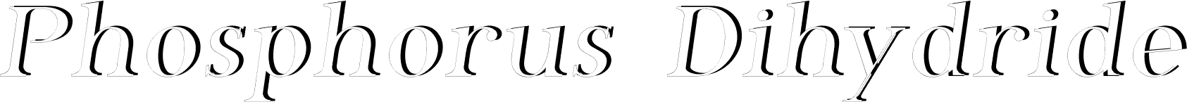Phosphorus Dihydride font | Fonts2u.com