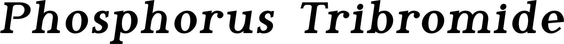 Phosphorus Tribromide font | Fonts2u.com