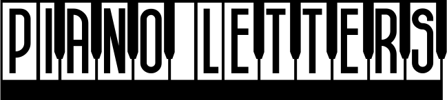 Piano Letters Regular font | Fonts2u.com